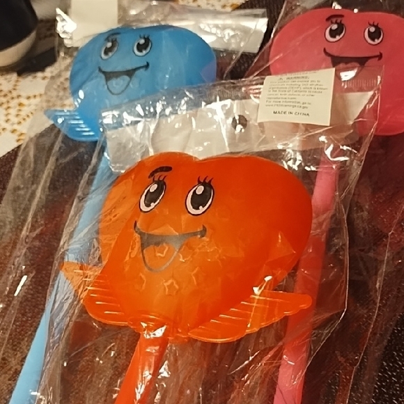 No Boundaries | Toys | Fun Smiley Face Paddle Set Blue Orange Pink ...